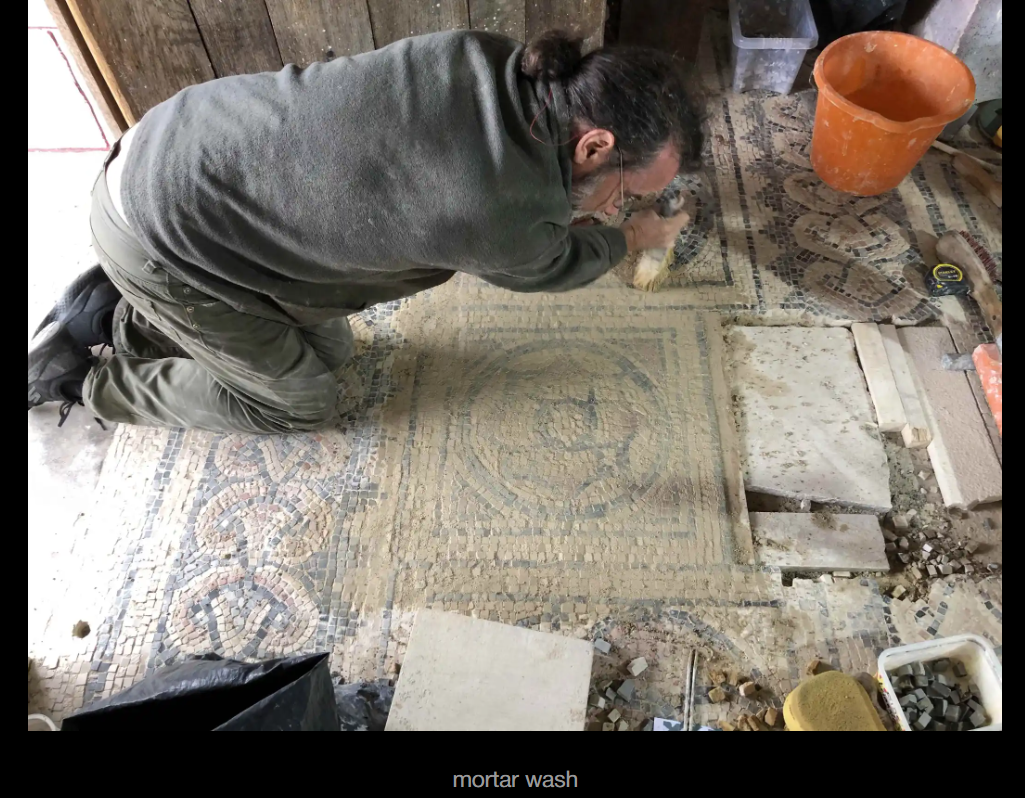 Completed Roman Mosaic Floor at Avalon Archaeology – South West ...